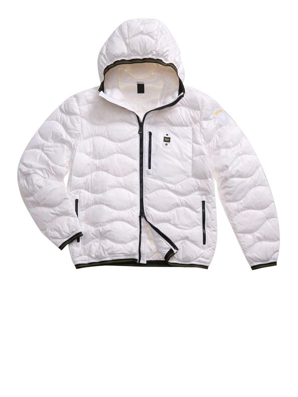 Blauer Wave Men's Down Jacket - White | Zedstore