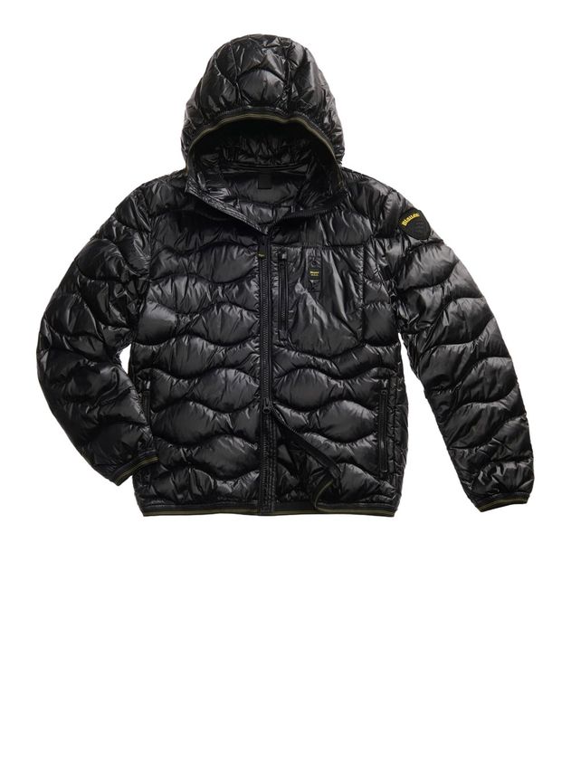 Blauer Wave Men's Down Jacket - Black | Zedstore