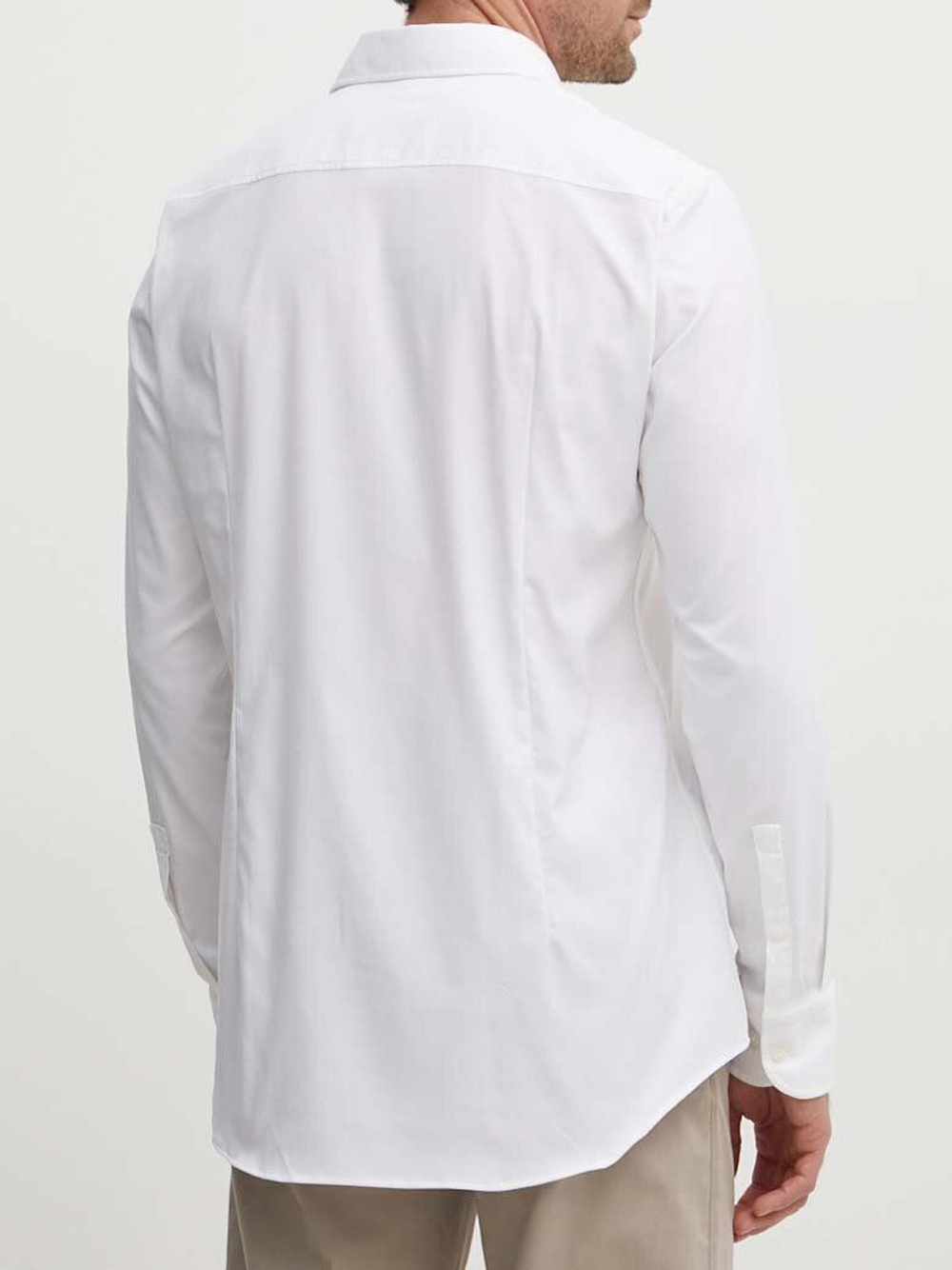 Camicia Classica Hugo Boss Hank da Uomo - Bianco | Zedstore